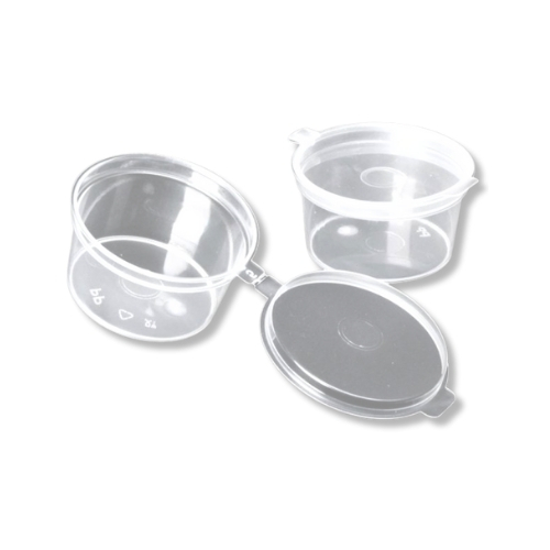 1oz Hinged Sauce Cups - Metropac